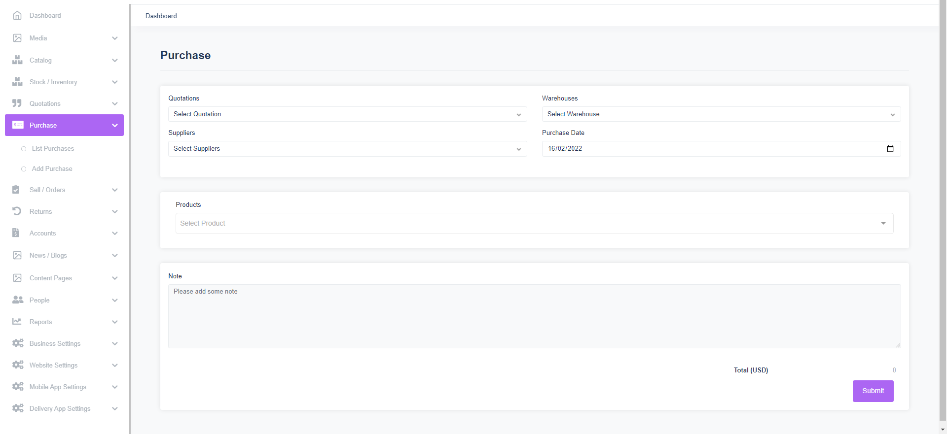 Add Purchase - Themes-Coder
